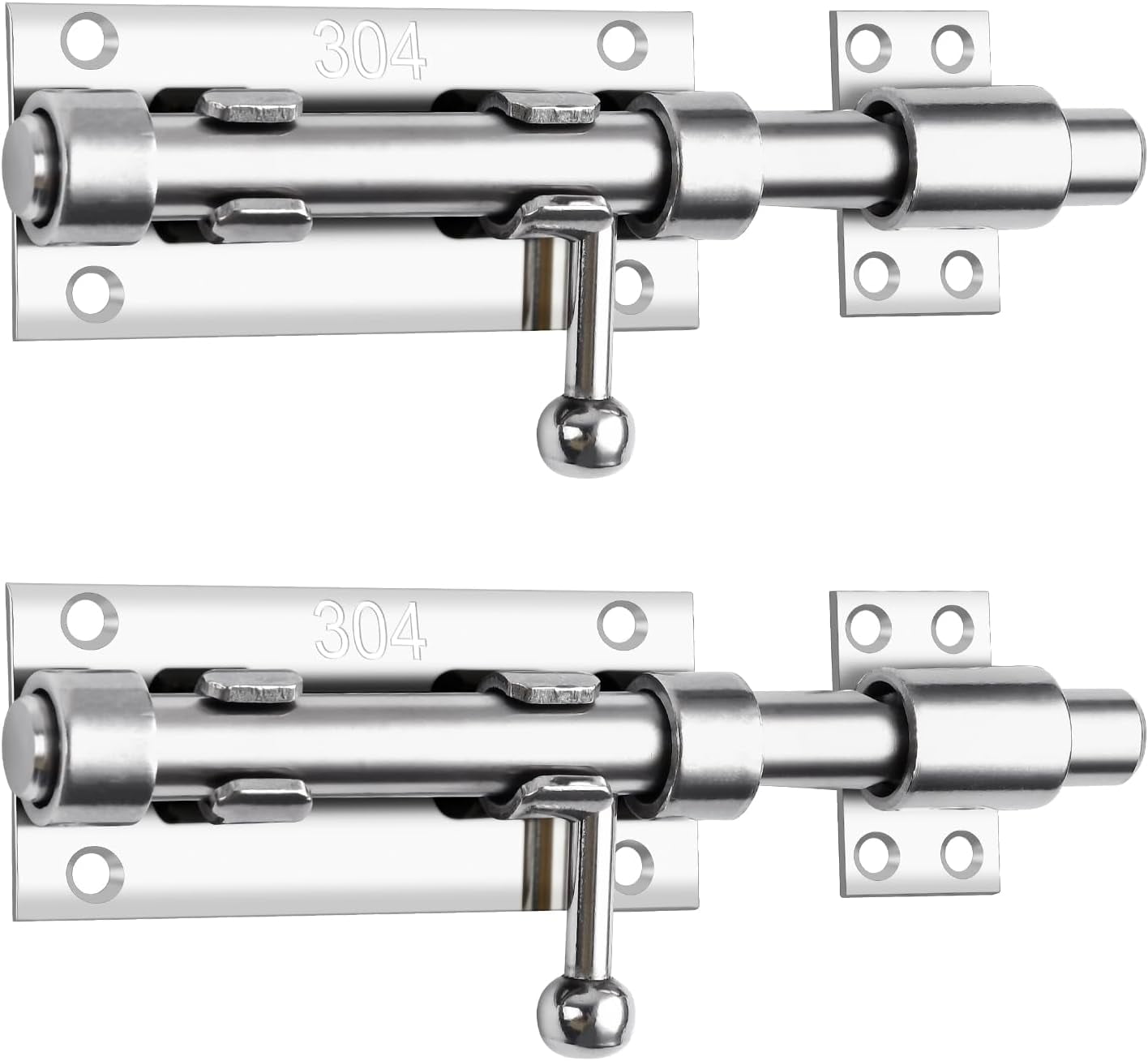 6.3inch Sliding Bolt Gate Latch, 2 Pack Heavy Duty Barrel Bolt with ...