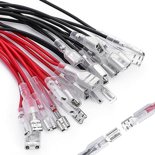6.3mm Quick Female Spade Wire 18 Awg Splice Connectors Speaker Single ...