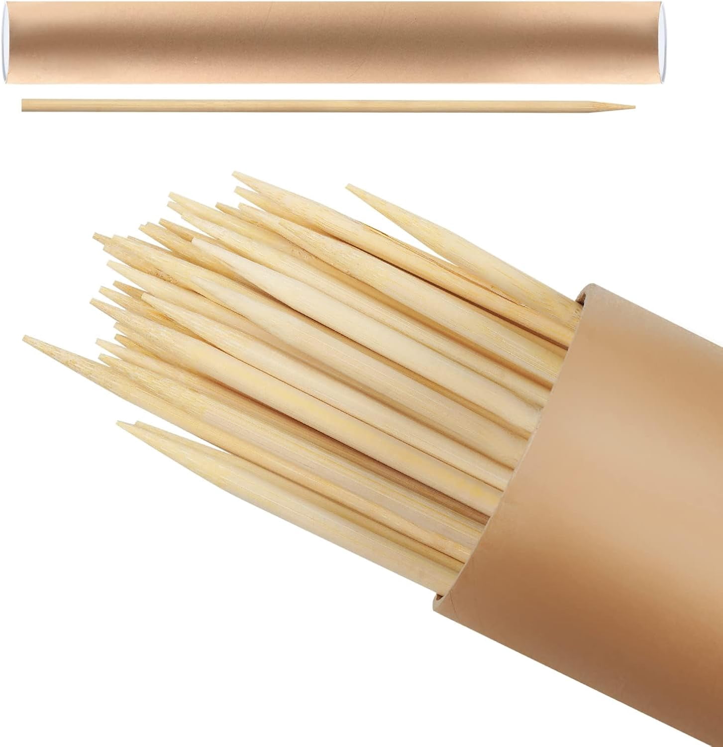 6.3mm Thick Bamboo Marshmallow Roasting Sticks, 24 Inch (Approx 2FT ...
