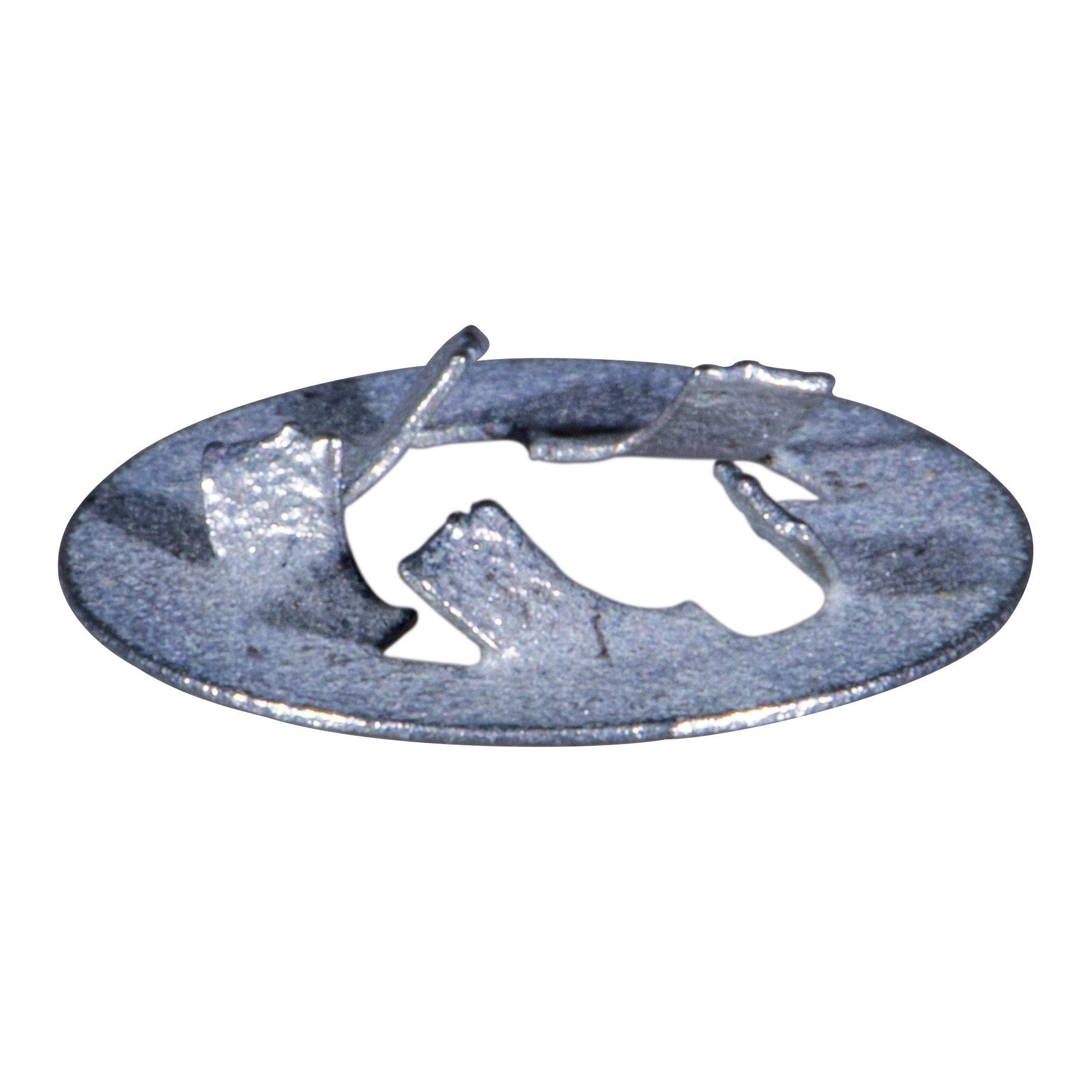 6.3mm x 13mm Zinc Plated Steel Push Nut Bolt Retainers (15 pcs ...