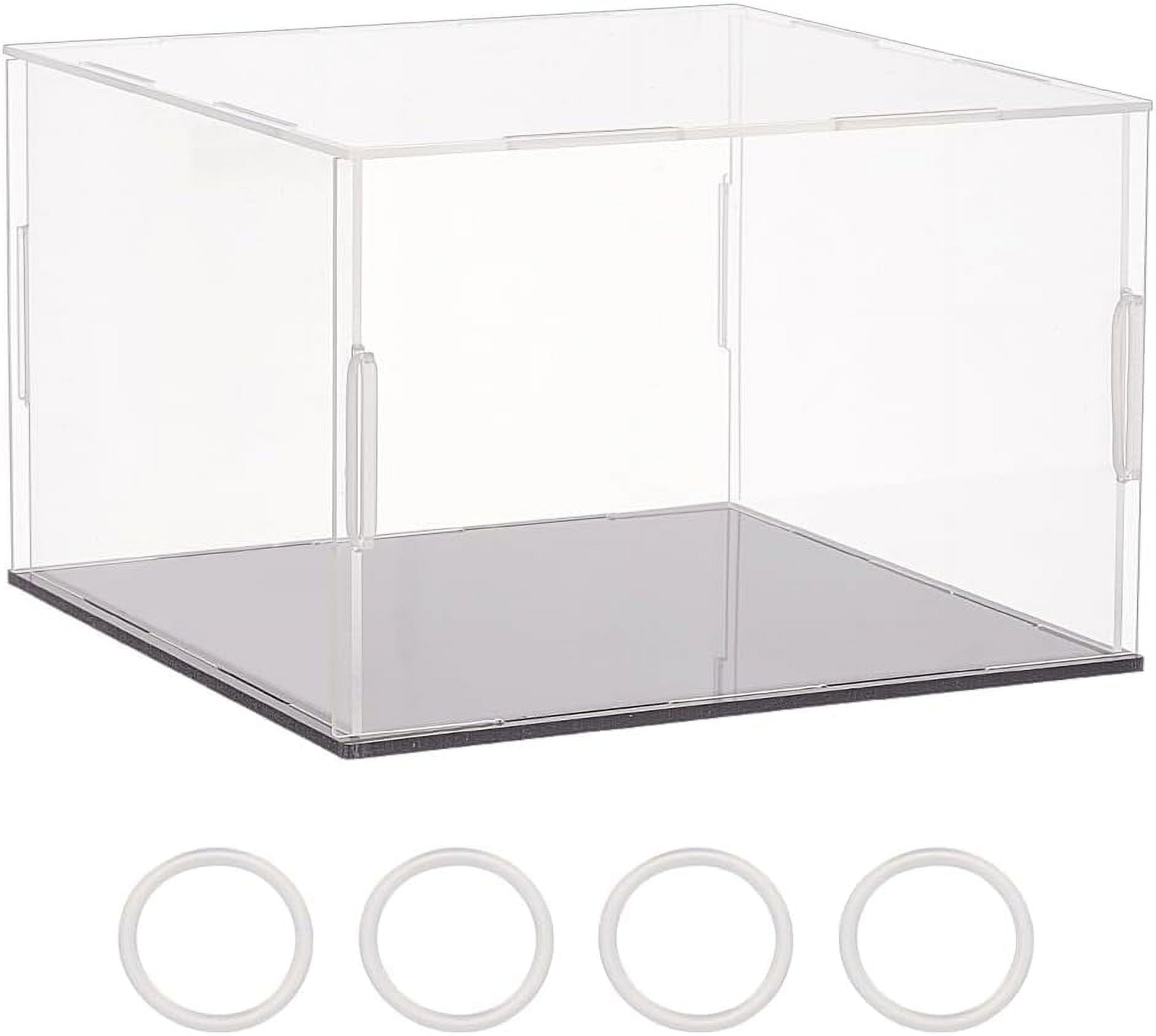 6.3x6.3x4.1Inch Clear Acrylic Display Case Self-Assembly Rectangle ...