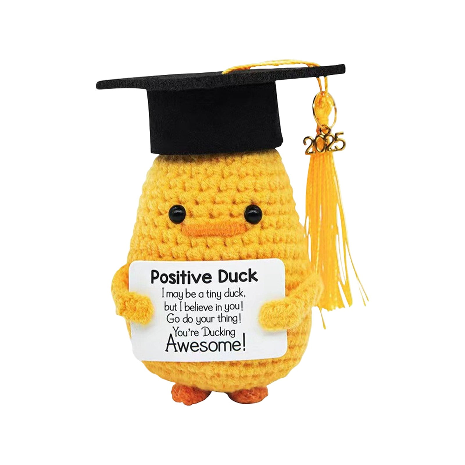 6.4" 2025 Graduation Duck Stuffed Animals Plush Toy,Motivational Yellow ...