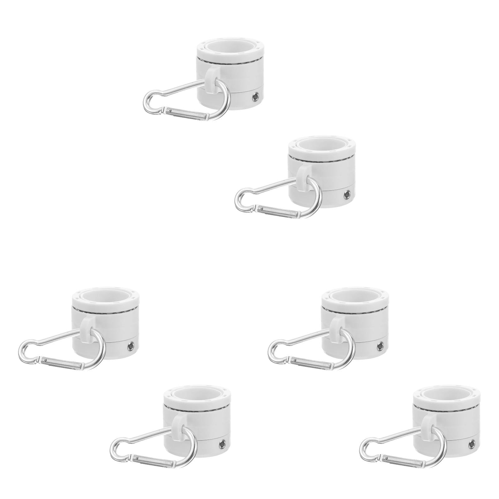 6/4/2pcs Rotating Flagpole Rings, Flag Pole Mounting Clips Rotating ...