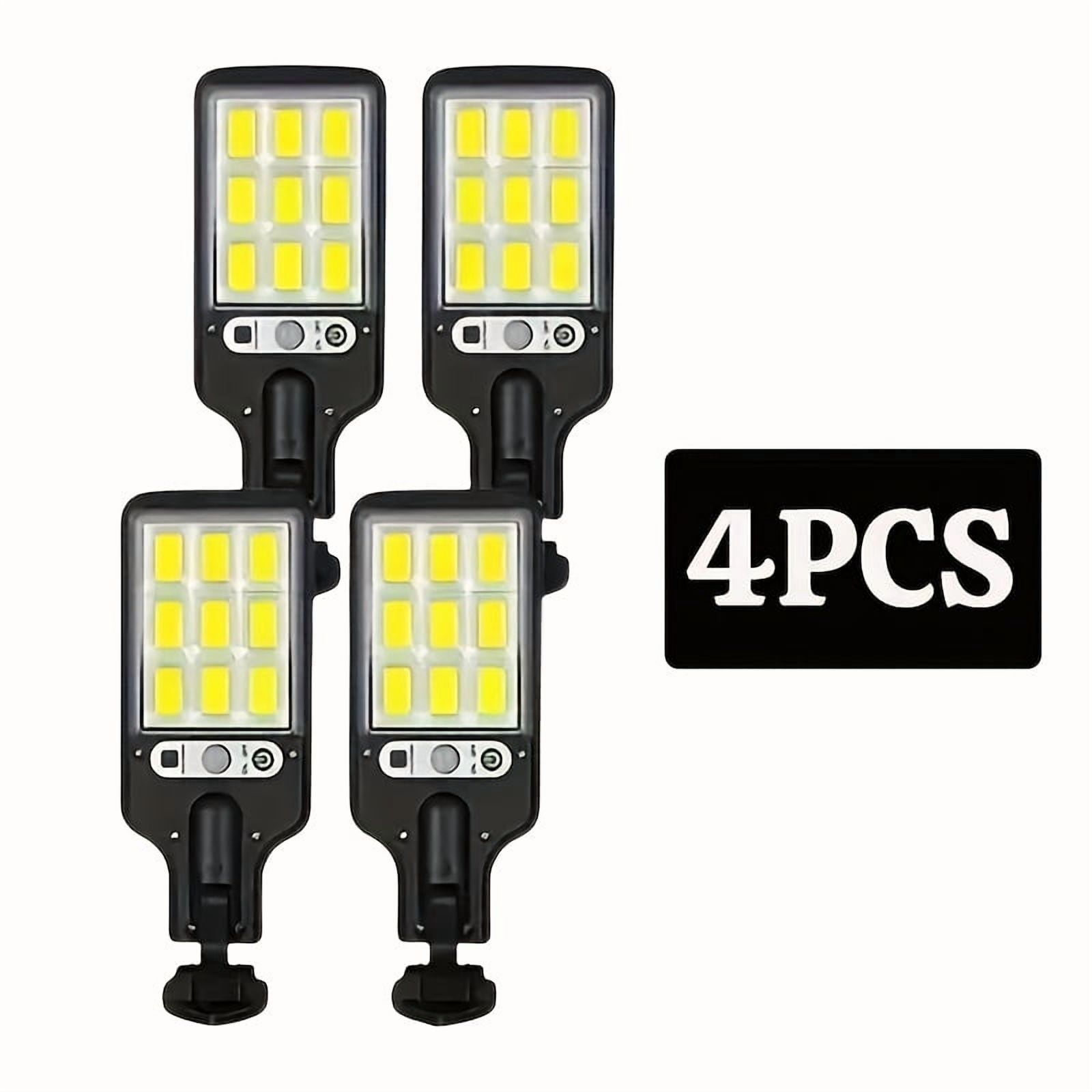 6/4/2pcs Solar Street Lights, 108 COB LED Outdoor Safety Lights, 3 ...