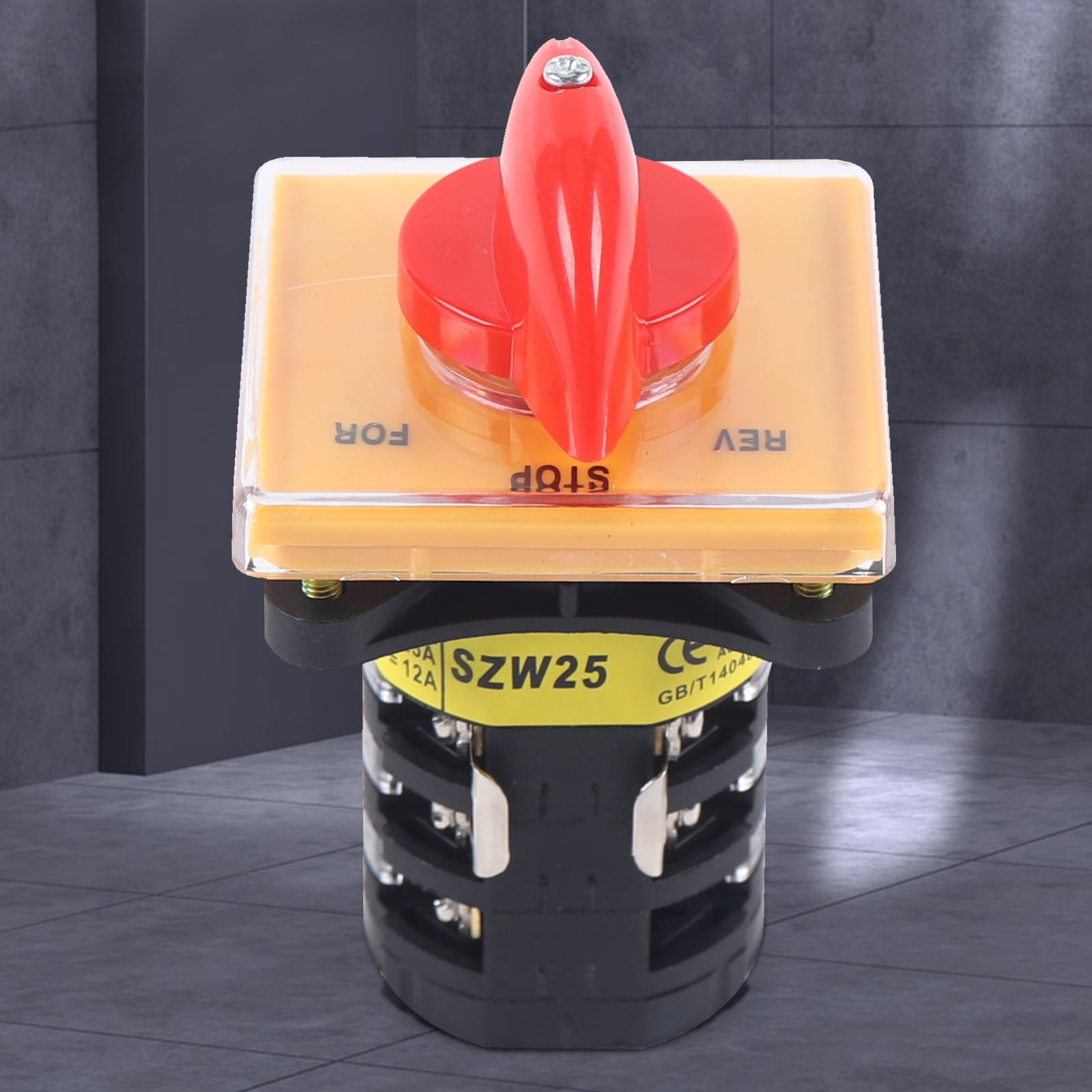 6.4*6.4*4.2cm 4.5KW Three-stage Switch Rotary Universal Changeover ...
