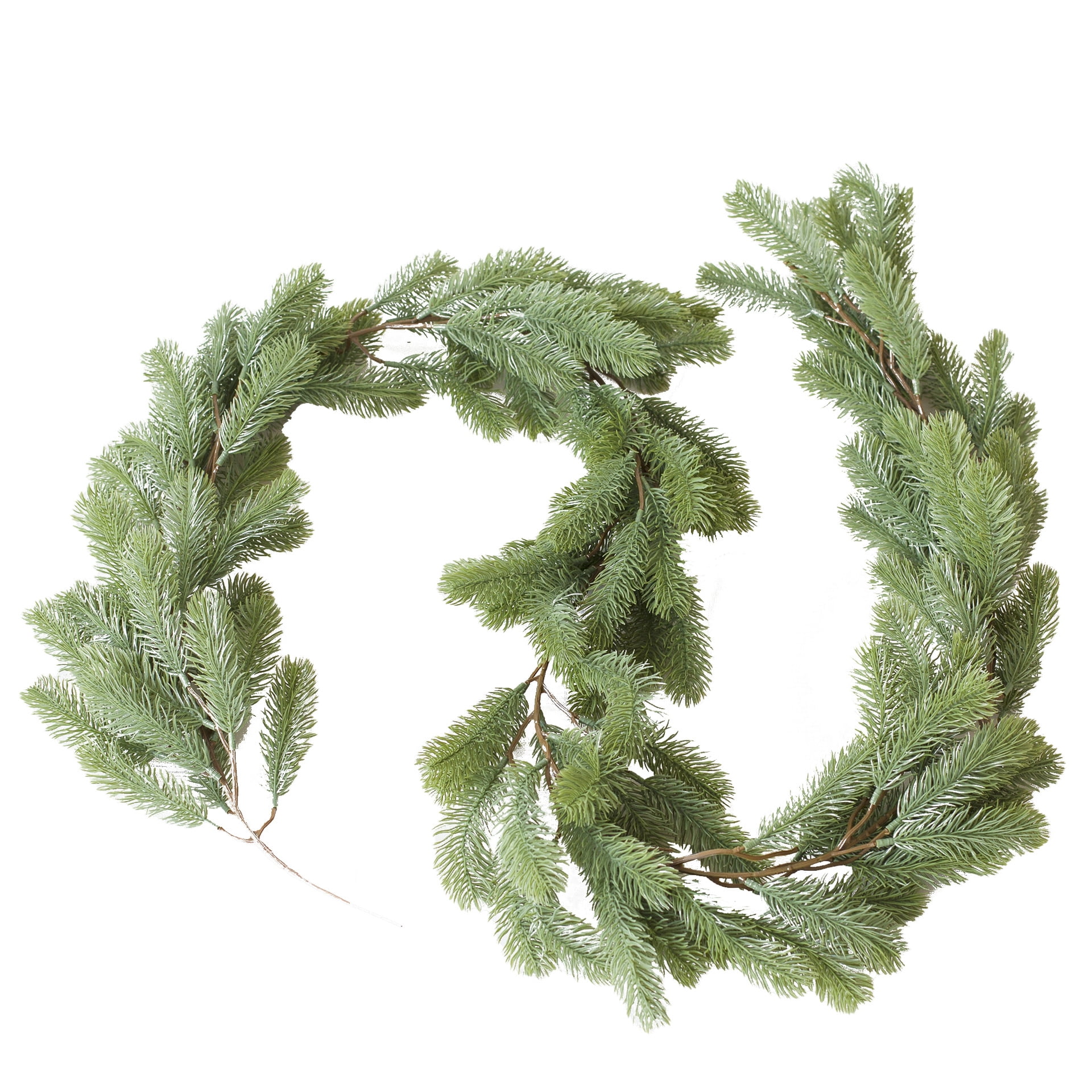 6.43Ft 33 Mesh Artificial Norfolk Pine Garlands, Plastic Norfolk Pine ...