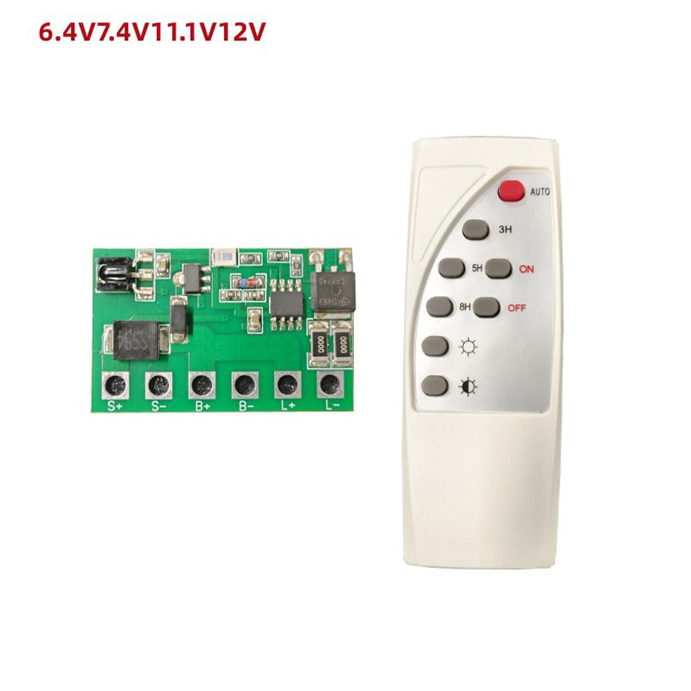 6.4V7.4V11.1V12V solar street light circuit board with remote control ...