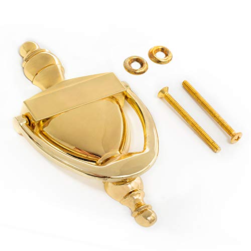 6-5/16 Inches Bright Brass Door Knocker - Steel Construction with a ...