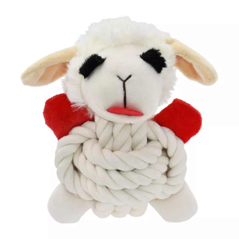6.5" Lamb Chop Rope Body Dog Interactive Plush Toy - Walmart.com
