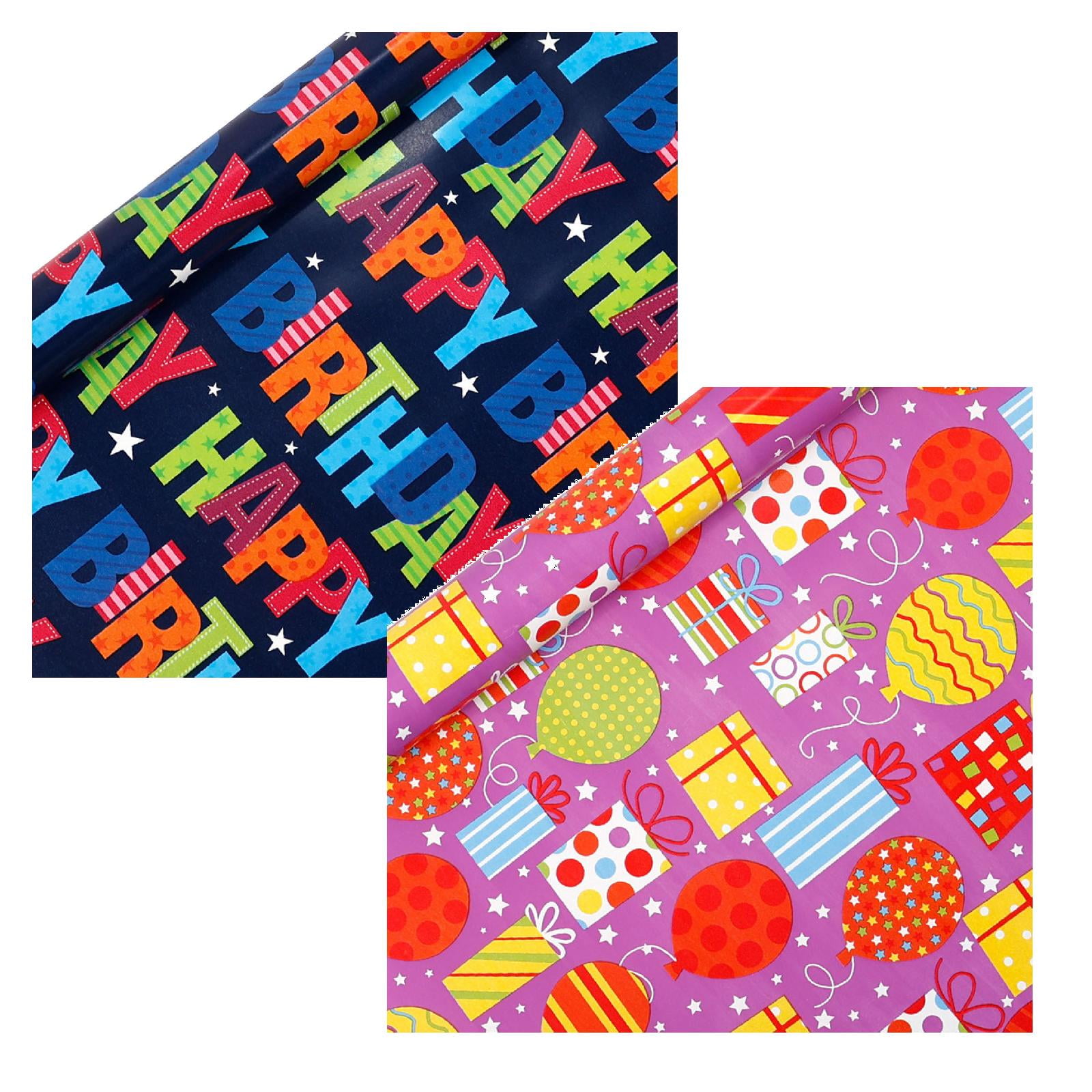 6/5/4/3/2/1pcs Birthday Wrapping Paper Birthday Gift Wrapping Paper ...