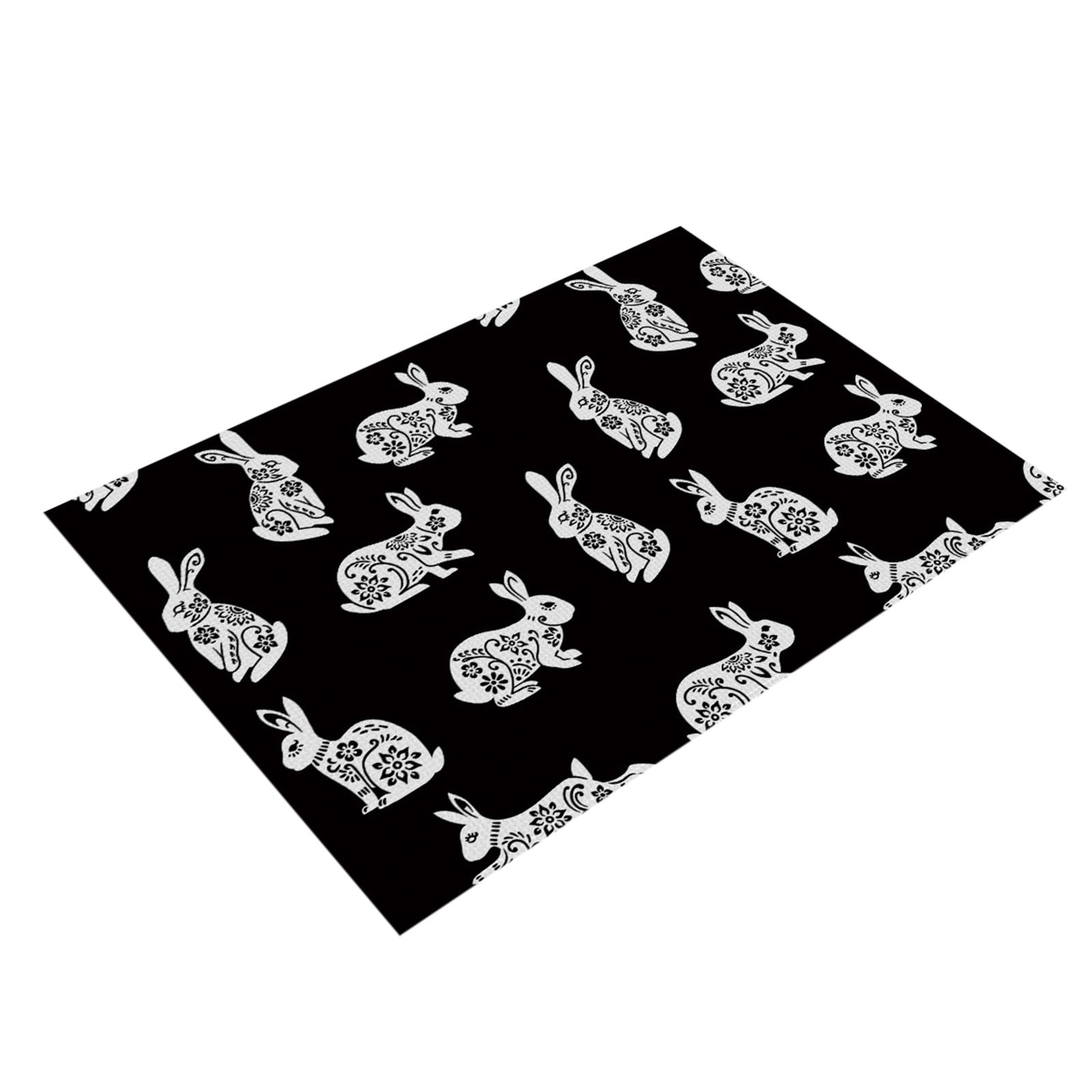 6/5/4/3/2/1pcs Easter Placemats Easter Placemats For Dining Table Bunny ...