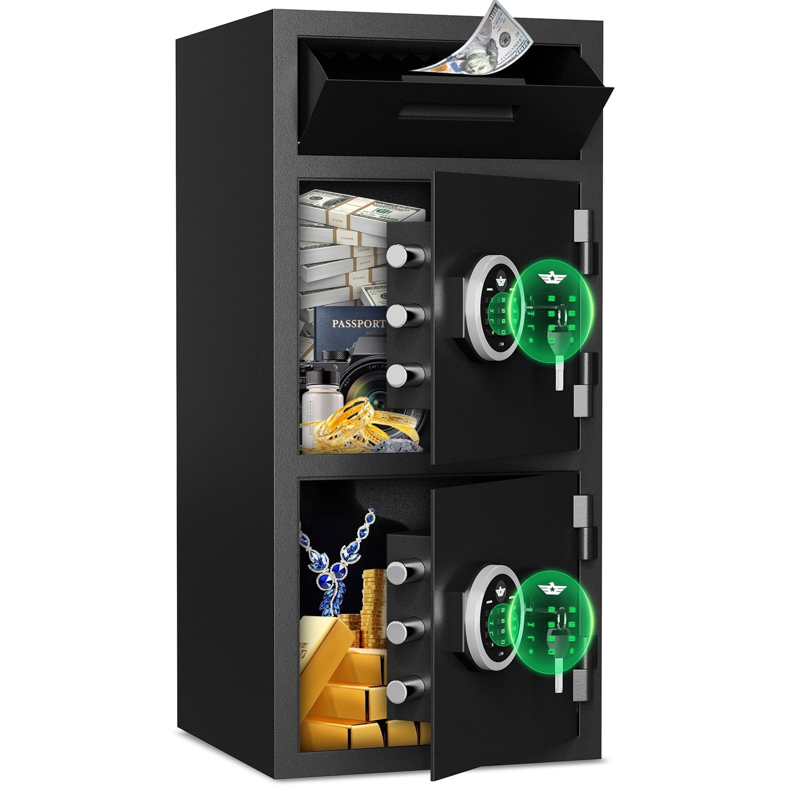 6.5 Cub Extra Large Home Safe Fireproof Waterproof, Deposit Box with ...