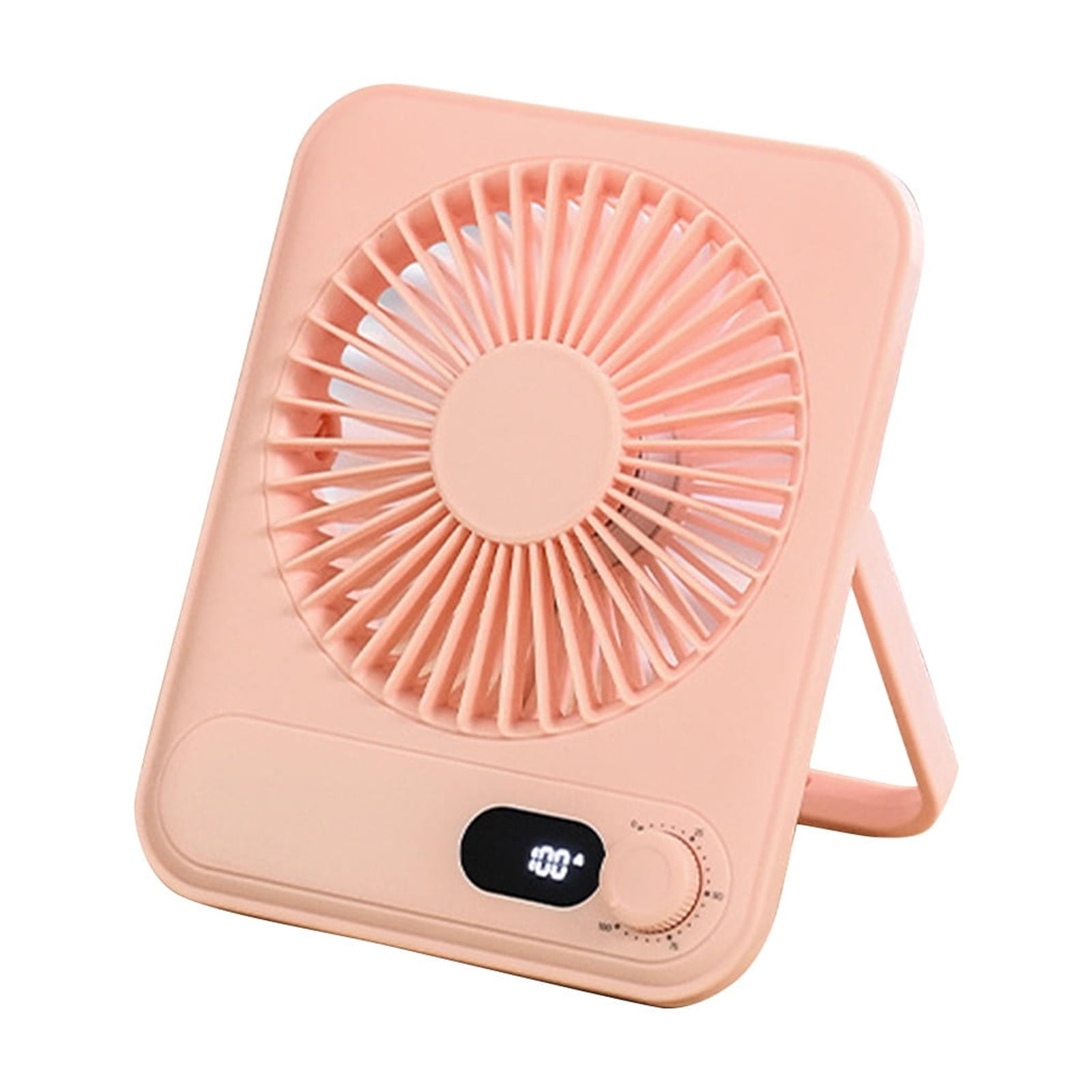 6.5" Desk Fan, Small Quiet Usb Rechargeable Fan 100-Speed Digital ...