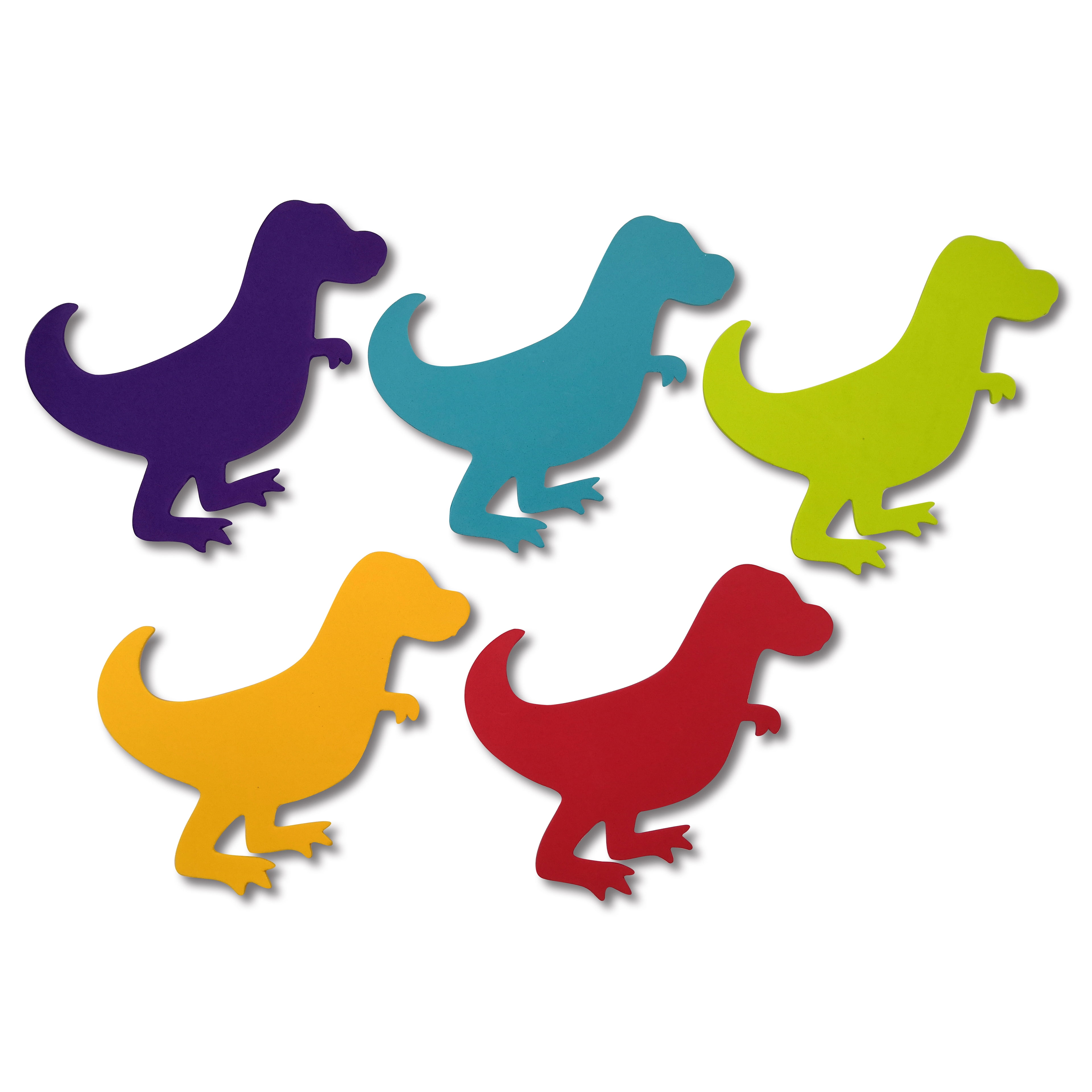 6.5" Dino Foam Shapes by Creatology – Assorted Color Dinosaur Cutouts ...