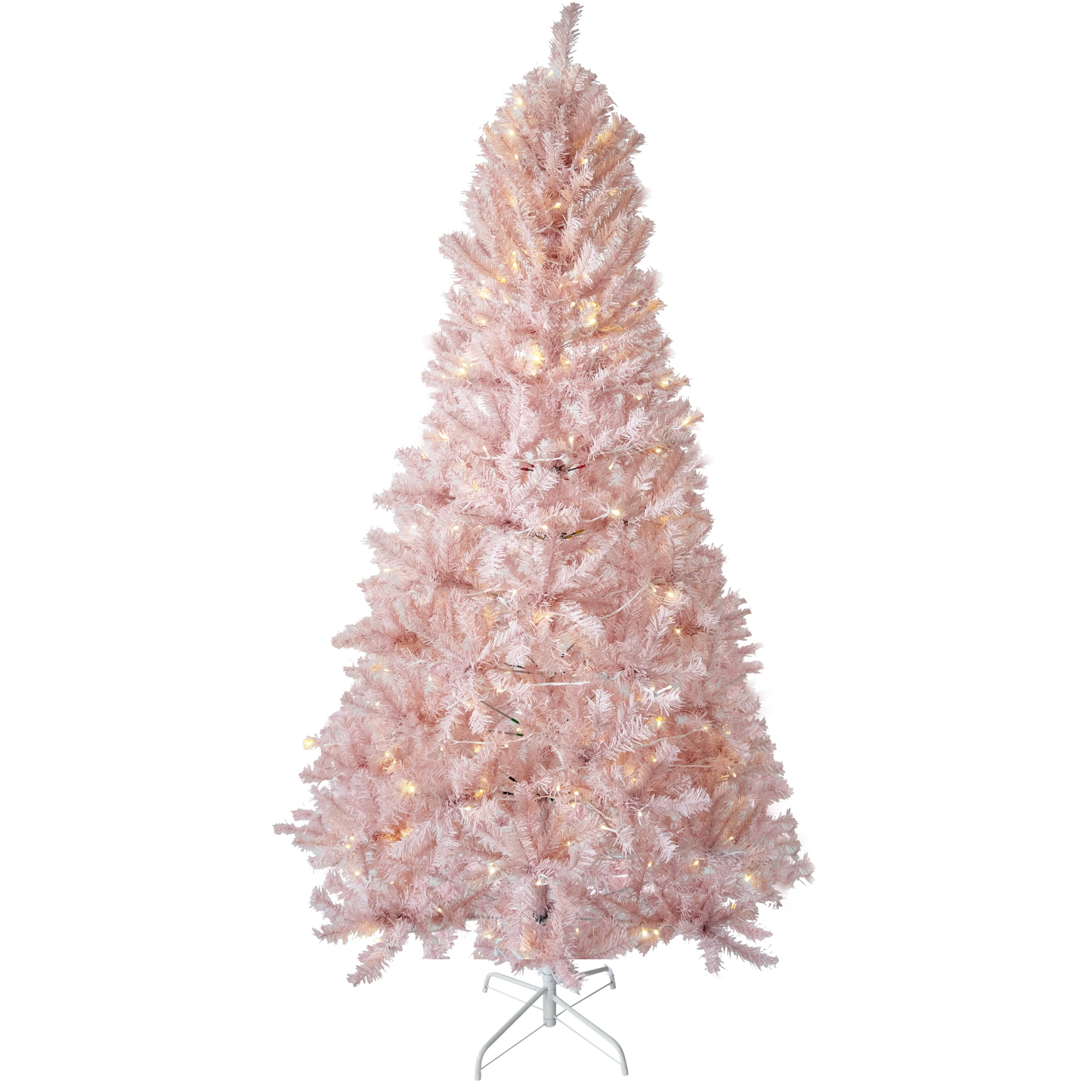 6.5 Ft Prelit Christmas Tree, Artificial Christmas Tree with 250 Warm ...