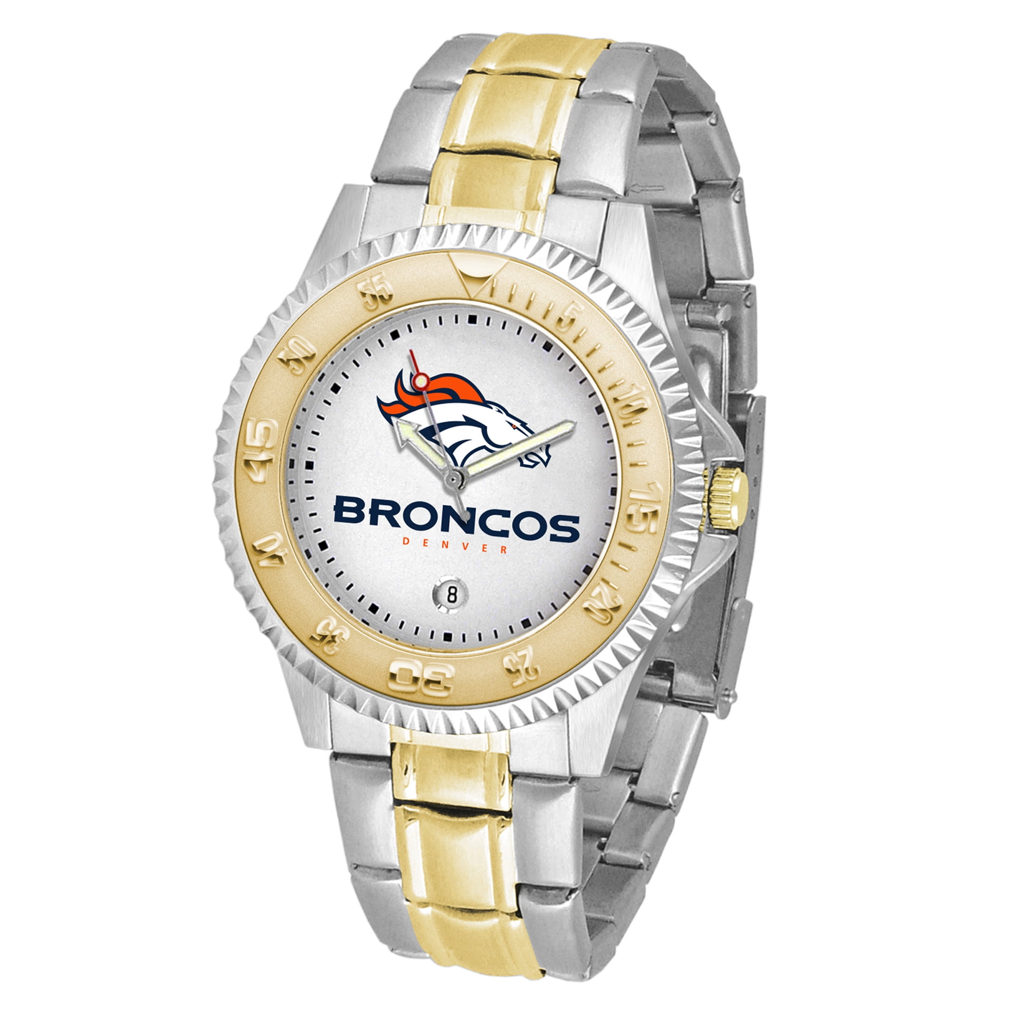 Denver Broncos Two-Tone Zone Watch - Walmart.com