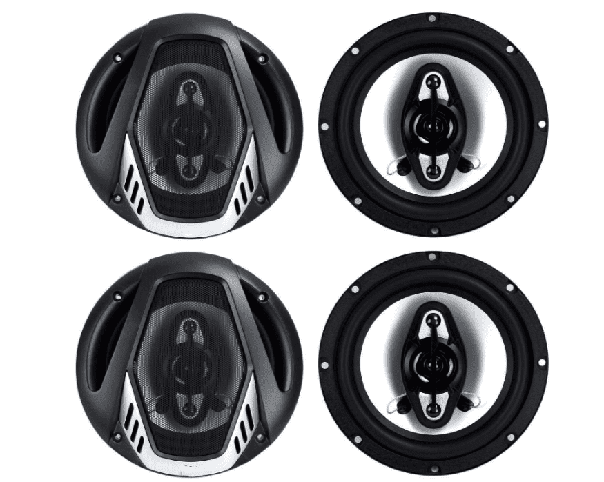 6.5 Inch 400 Watt 4 Way 4 Ohm Full Range Car Audio Coaxial Stereo ...