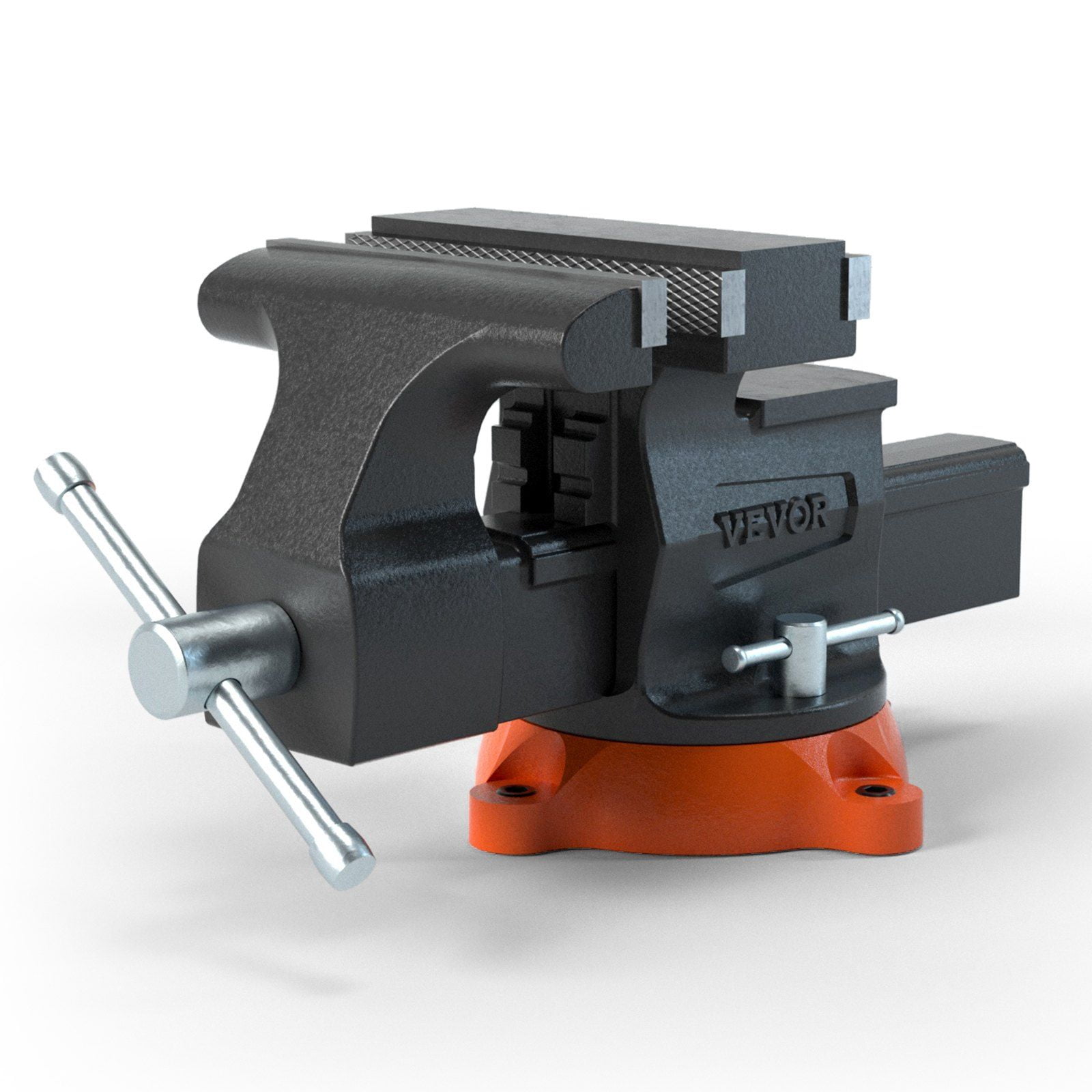 6.5 Inch Bench Vise with 360 Degree Swivel Locking Base and Two-Way Jaw ...