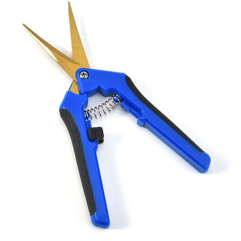 6.5 Inch Gardening Scissors Hand Pruner Pruning Shears with Titanium ...