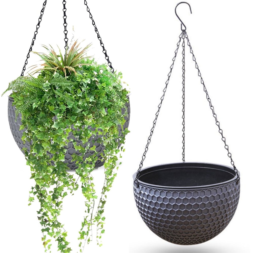 6.5 Inch Hanging Planters for Indoor Plants, Outdoor Garden Planter ...
