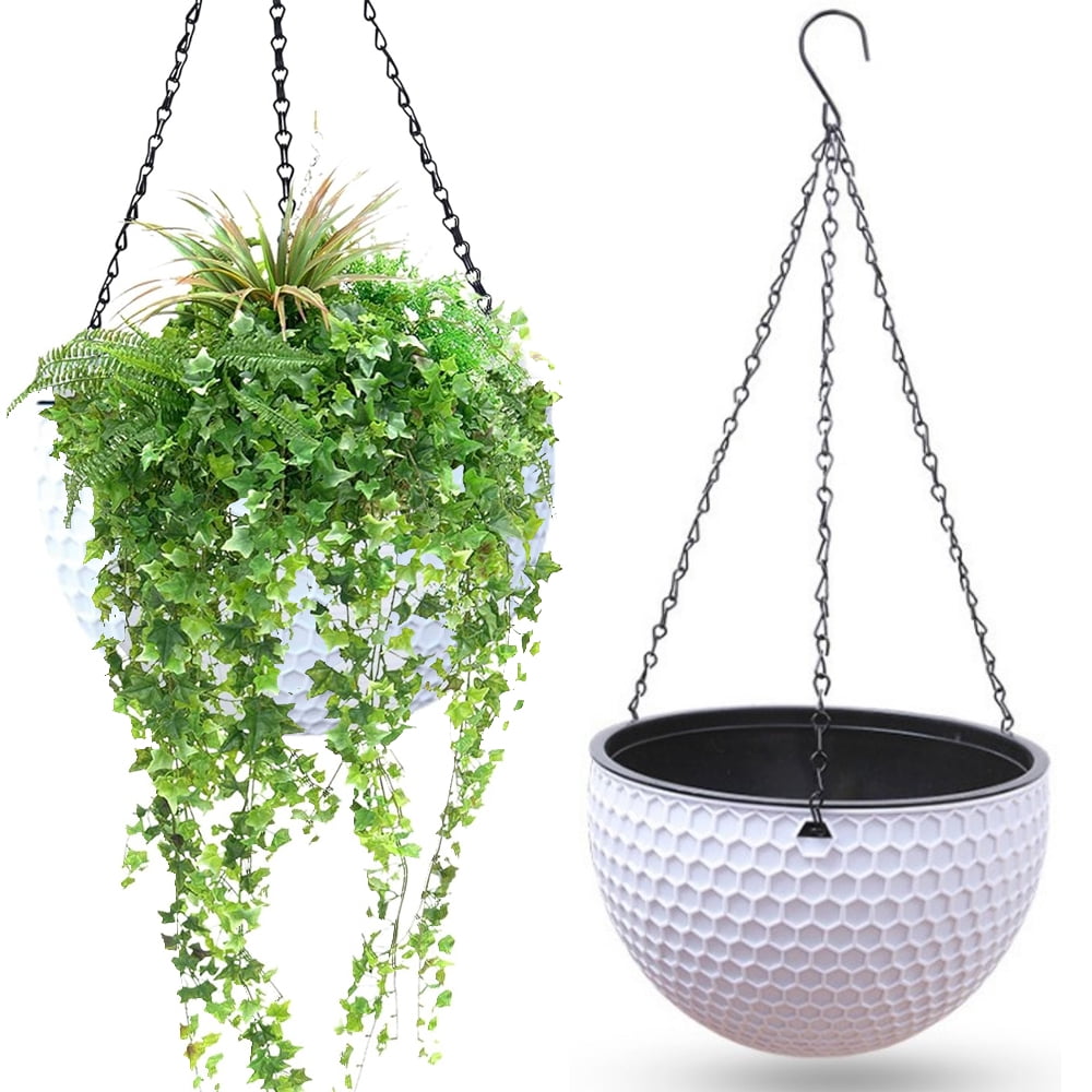 6.5 Inch Hanging Planters for Indoor Plants, Outdoor Garden Planter ...