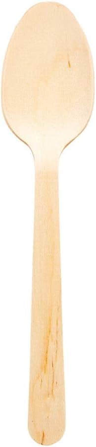 6.5 Inch Wooden Spoons 500 Premium Heat-Resistant Natural Birch Wood ...