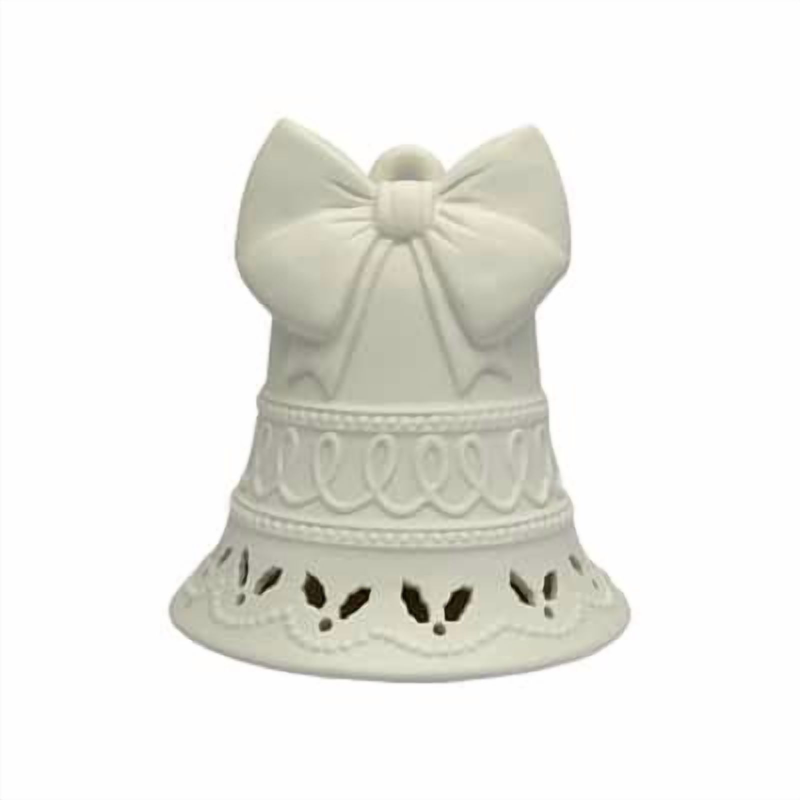 6.5" LED DIY Ceramic Holly Bell Décor by Make Market® - Holiday and ...