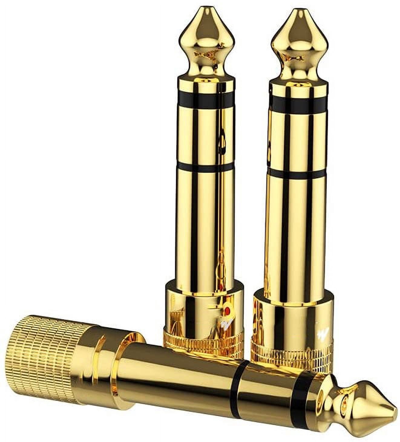 6.5 Mm 1/4 Male To 3.5 Mm 1/8 Female Stereo Headphone Adapter Converter ...
