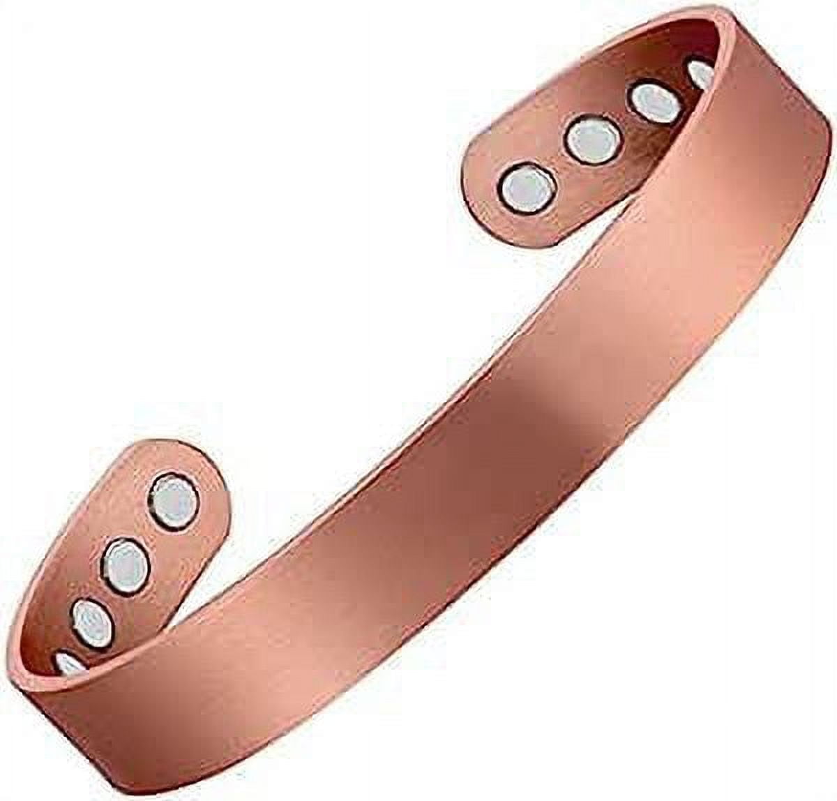6.5'' Pure Copper Bracelets for Women Men, Fashion Cuff Copper Bangle ...