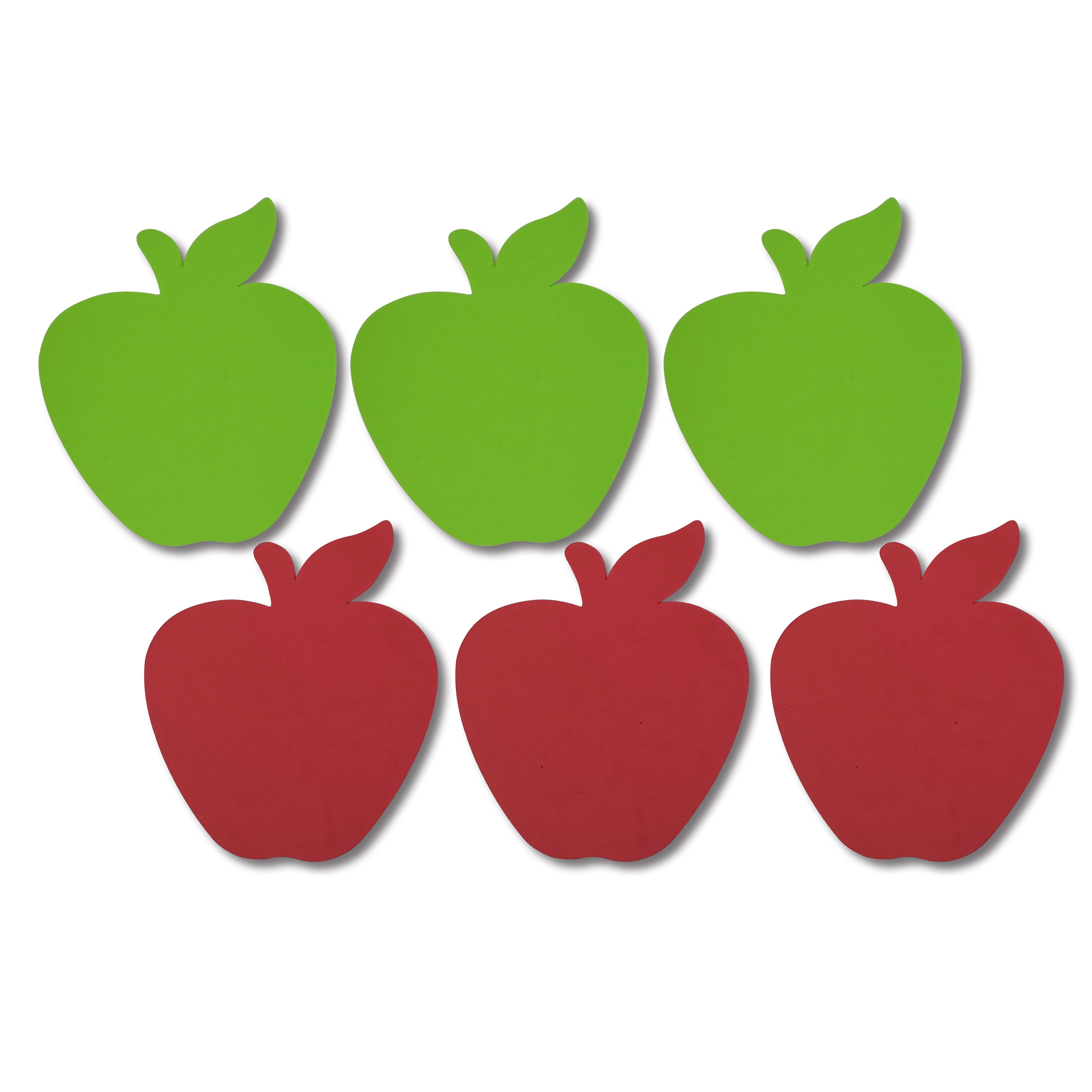6.5" Red & Green Apple Foam Shapes - 35ct. by Creatology - Walmart.com