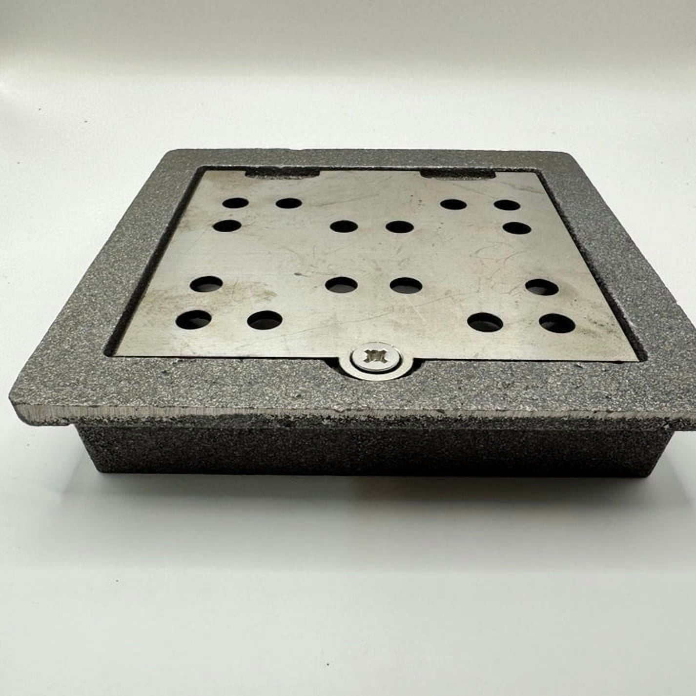 6.5 Square Cast Iron Drain with Cover（Durable Cast Iron Floor Drains ...