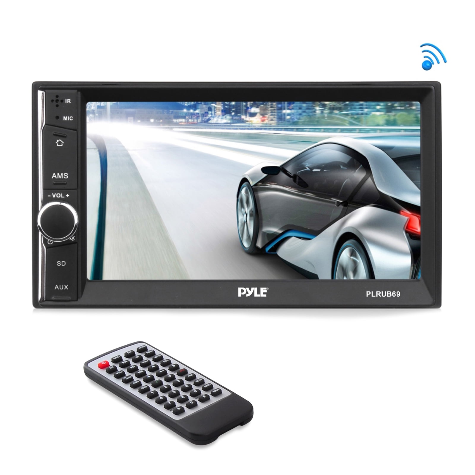 Touch Screen Stereo Radio Receiver - 6.5 HD Display - Walmart.com