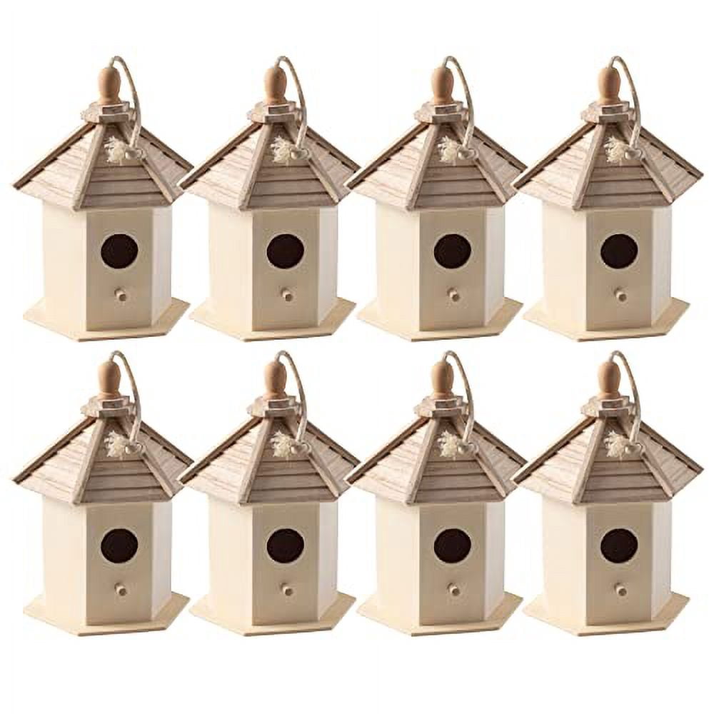 6.5" Wooden Gazebo Birdhouse by Make Market - Unfinished Hanging ...