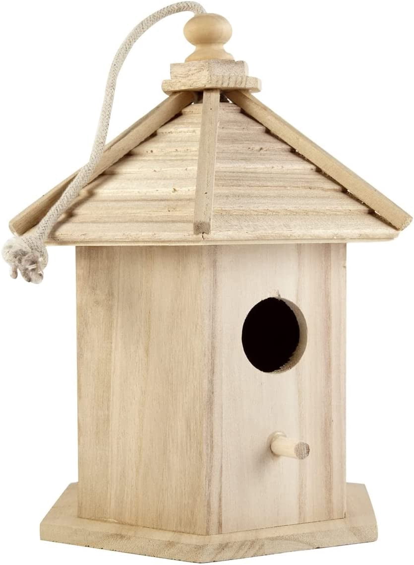6.5" Wooden Gazebo Birdhouse by Make Market - Unfinished Hanging ...