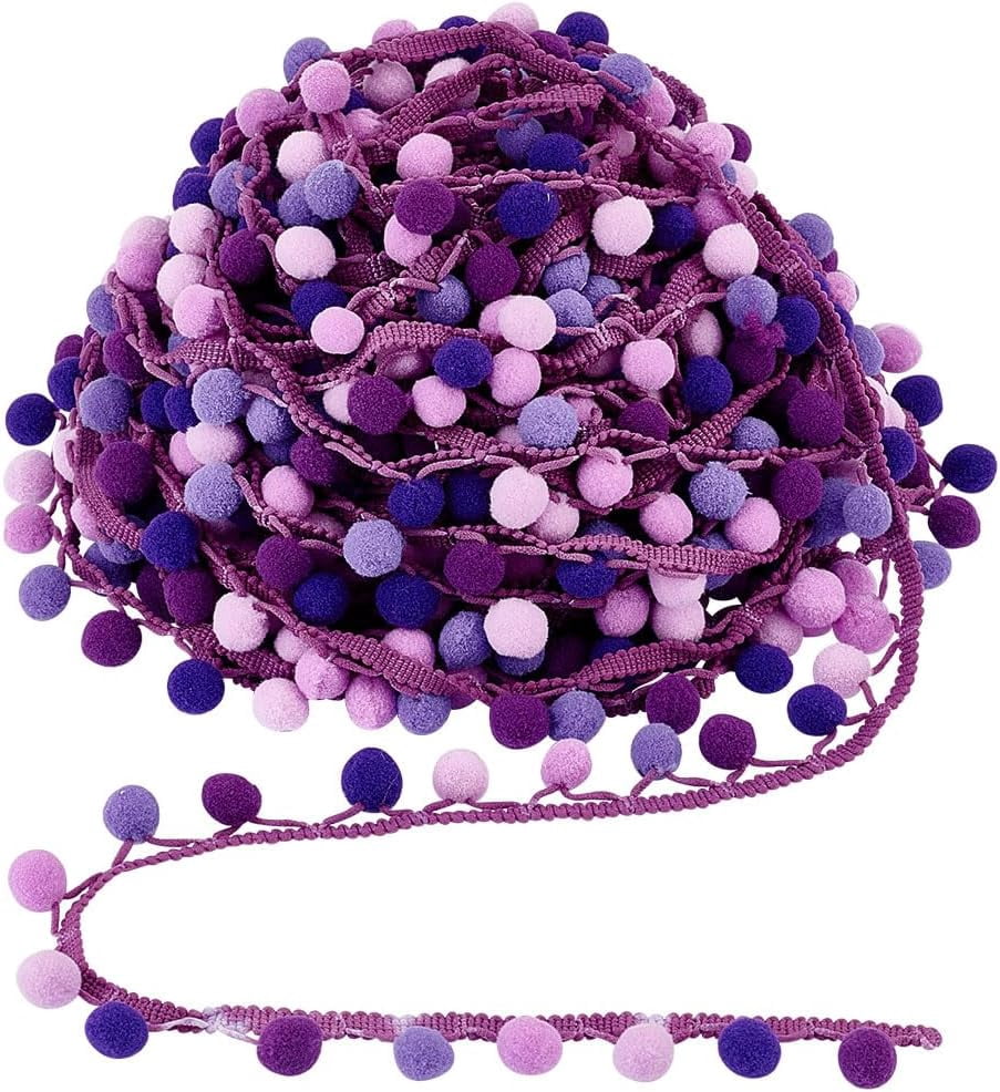 6.5 Yards Pom Poms Fringe Ball Trim Pom Poms Tassel Trim Pom Fringe ...