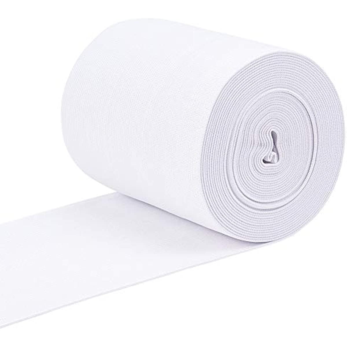6.5 Yards White Elastic Band Flat Stretch Elastic for DIY Sewing ...