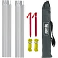 6.5 ft Adjustable Aluminum Tent Poles Kit for Tarp, Ultralight ...