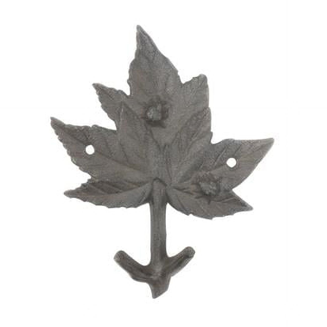 6.5 x 1.5 x 3.5 in. Cast Iron Maple Tree Leaf Decorative Metal Tree ...