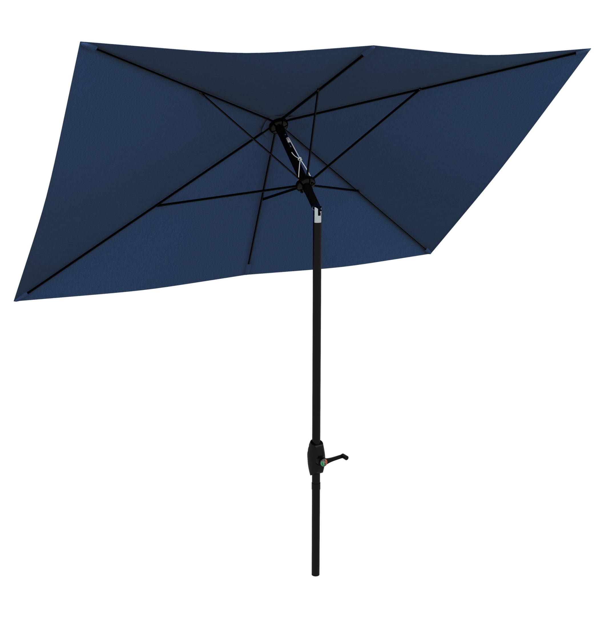6.5' x 10' Rectangular Umbrella, Patio Outdoor Table Umbrella with ...
