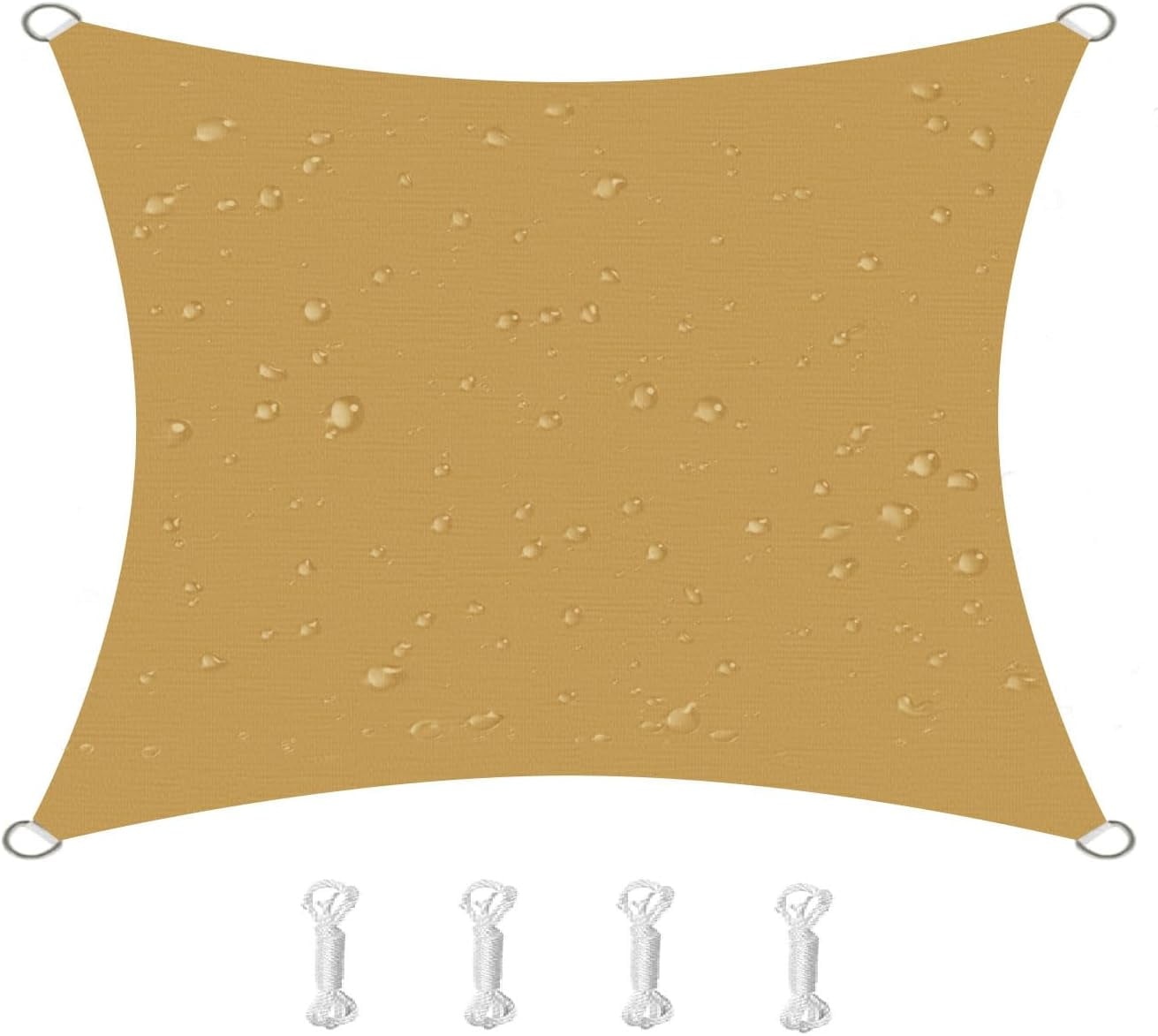 6.5' x 10' Sun Shade Sail Waterproof Sun Shade Sails Canopy Effectively ...