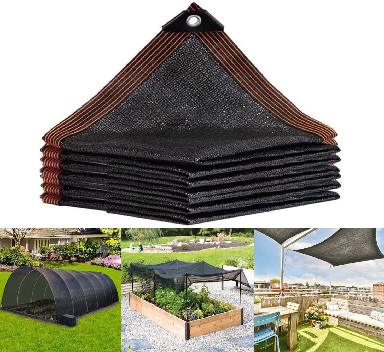 Shade Cloth for Plants Greenhouse, 70% Durable Mesh Shade Tarp with ...