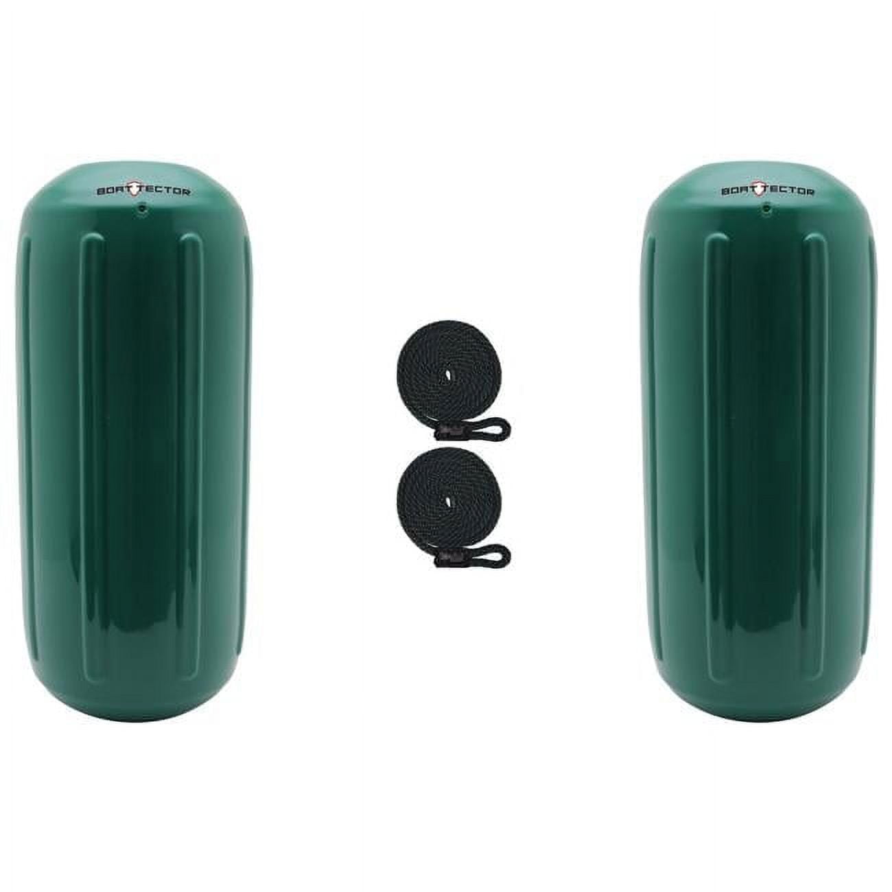 6.5 x 15 in. BoatTector HTM Inflatable Fender, Forest Green - Pack of 2 - Walmart.com