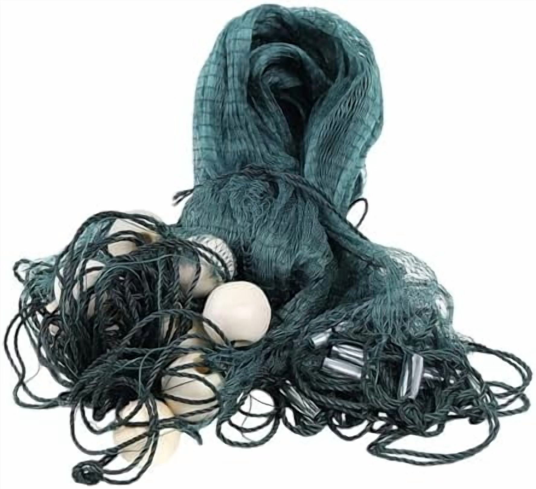 6.5 x 33 Ft Polyethylene Fishing Net 0.59 Mesh Fishing Gill Nets Green ...