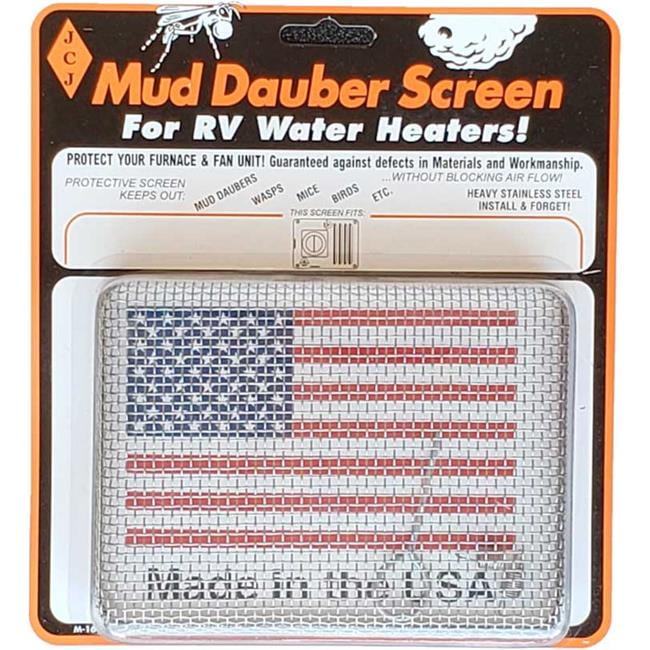6.5 x 5 x 1 in. Universal Mud Dauber Screen Kit for RV Water Heater ...