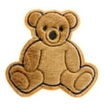 6.5"x 6.5" Brown Kaylee Firefly Cute Fuzzy Teddy Bear Sew On Appliques Patches - Walmart.com