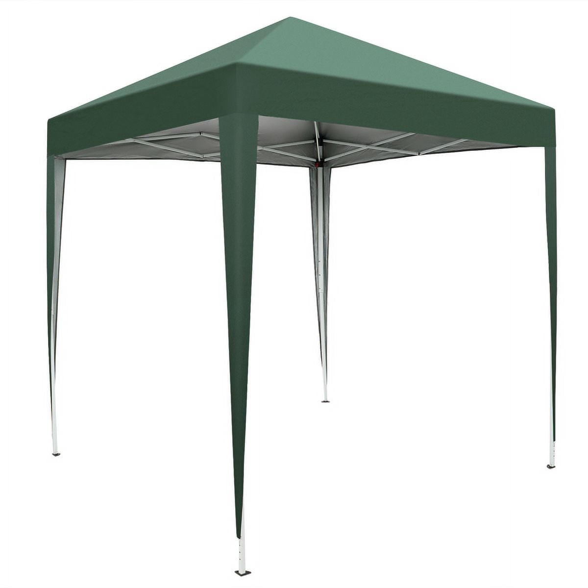 6.5' x 6.5' Pop Up Canopy Tent, Blue Portable Folding Gazebo ...