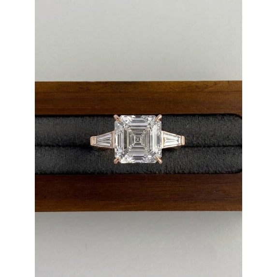 6.50 tcw Asscher Cut IGI Certified Lab Grown Diamond Latest Design ...