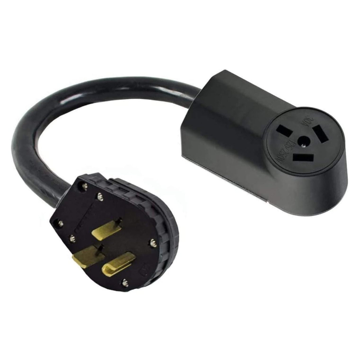 6-50P Male 3-Pin Welder Plug To 10-50R 3-Prong Female Stove Range Oven ...