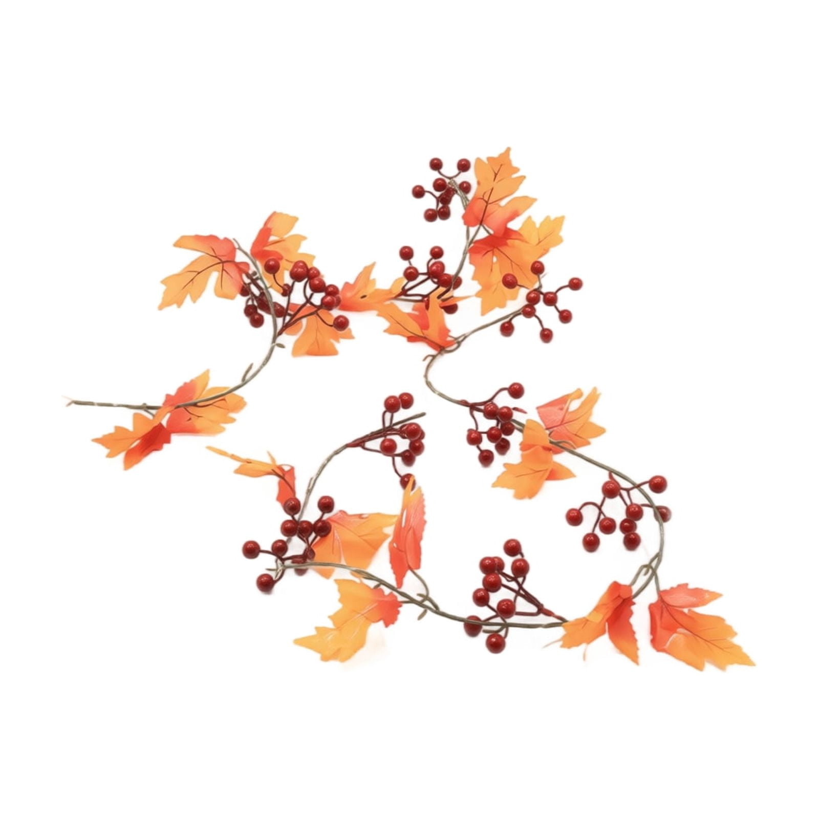 6.56 Ft Halloween Maple Leaf Garland With Lights, Halloween Garland ...