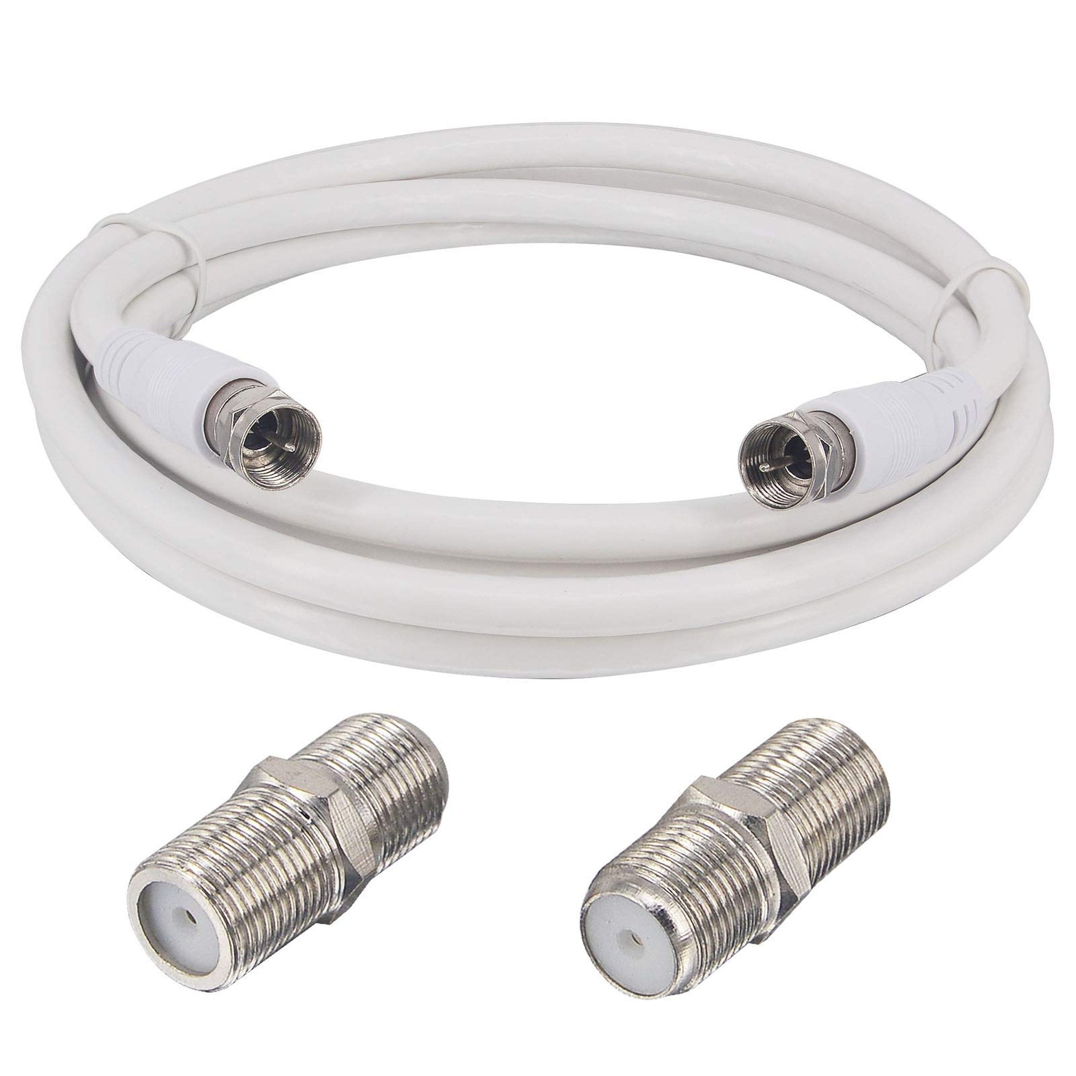 6.56Ft RG6 Coaxial Cable Connector Set for TV Antenna and Devices ...